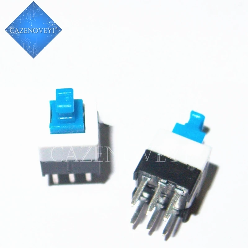 20pcs/lot 8X8 8*8 mm 6Pin Push Tactile Switch Self lock /Off button ...