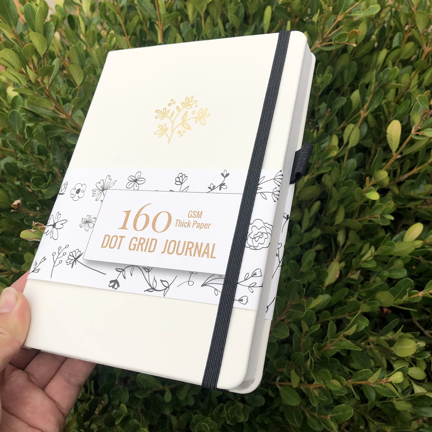 Plant LOGO Dot Gird Notebooks Drawing Journals 5X5 mm Dotted 160Pages ...