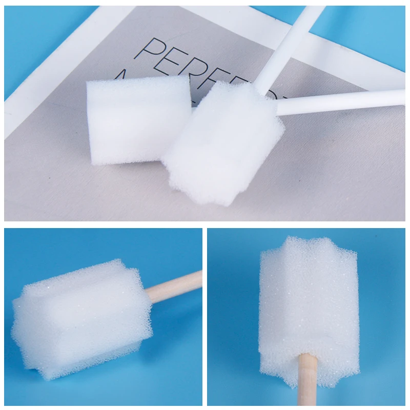 MUNKCARE Oral Swabs Disposable-Untreated and Unflavored Patients Mouth ...