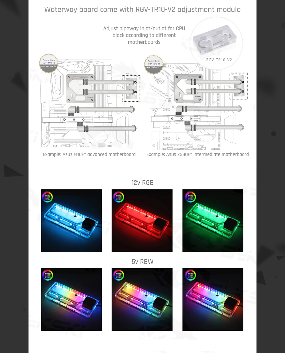 Bykski Waterway Cooling Kit For Lian Li PC-O11 Dynamic XL Case RBW For ...