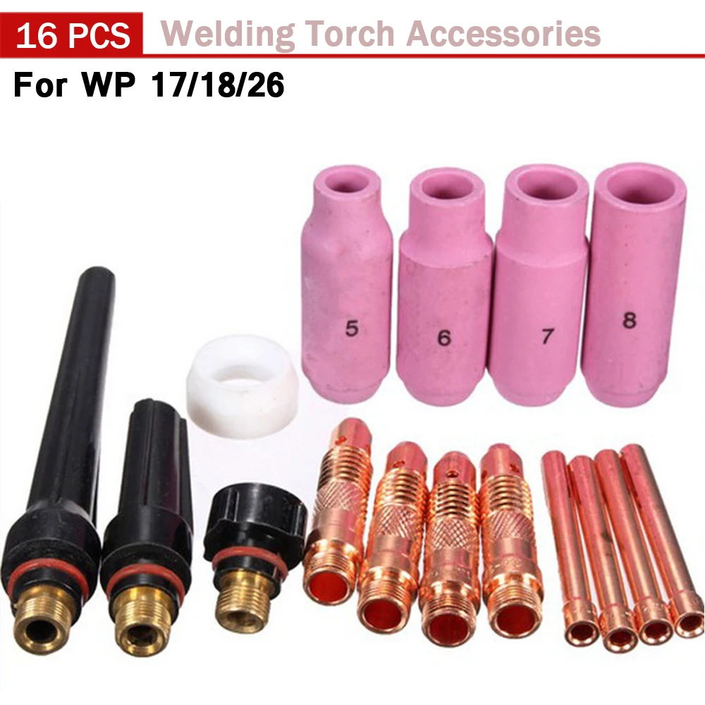 16Pcs-TIG-Welding-Torch-Alumina-Ceramic-Cups-Collet-Bodies-Back-Cap-for ...