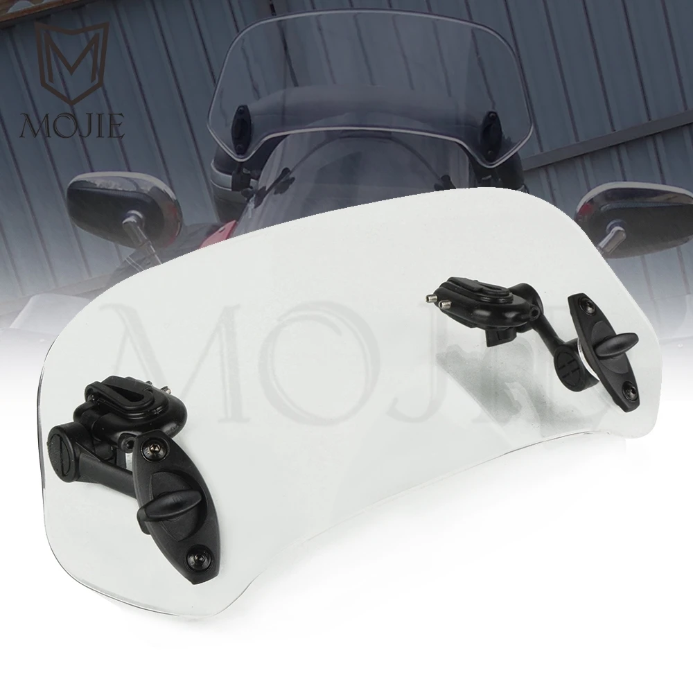 Motorcycle-Windshield-Extension-Spoiler-Windscreen-Air-Deflector-For ...