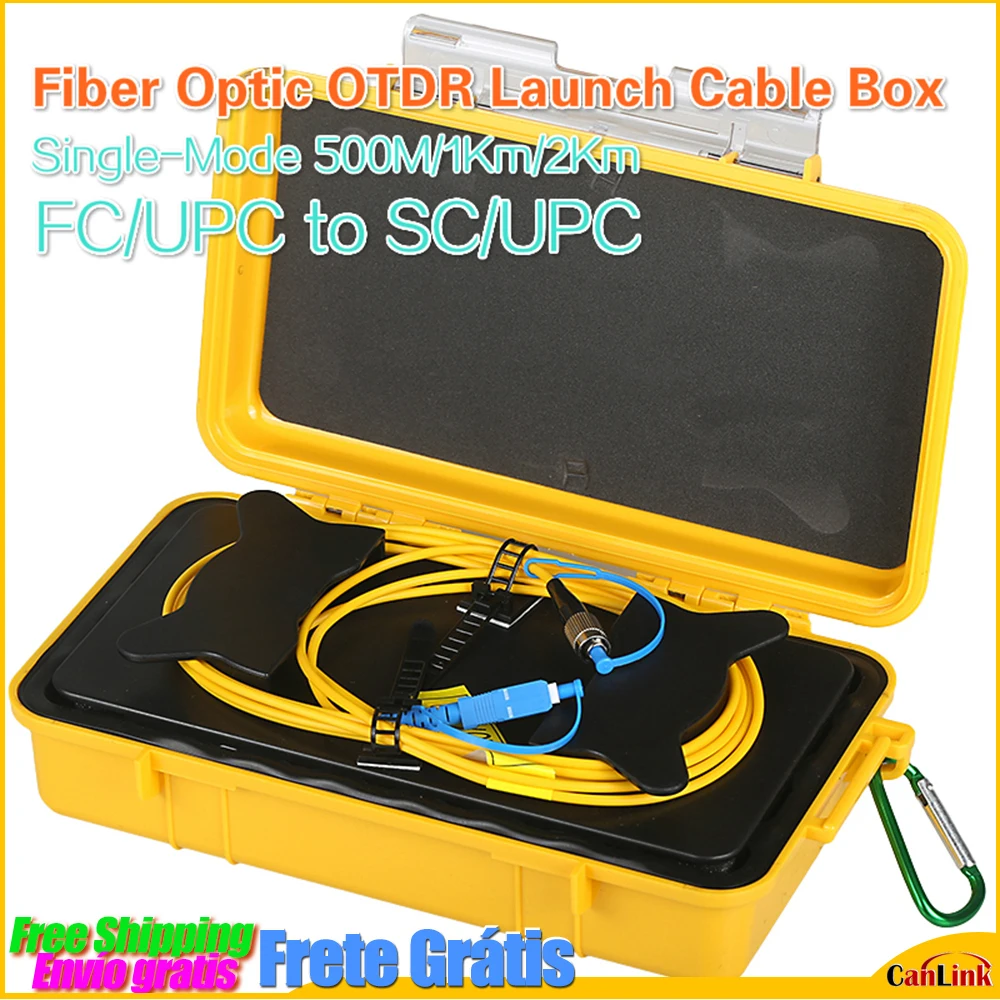 Fiber Optic Otdr Tester Box Fc/upc To Sc/upc Single-mode 500m 1km 2km ...