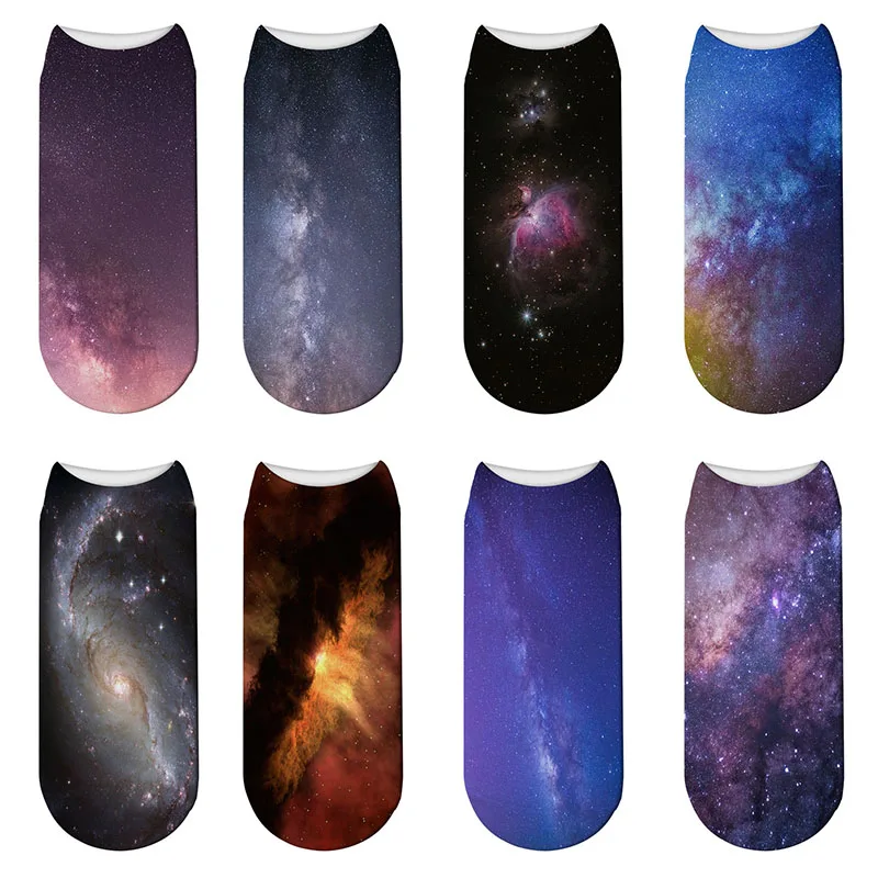 3d Printed Socks Galaxy | C Galaxy Print Socks | Women Socks Space ...