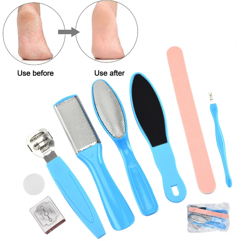 8PCS-in-1-Professional-Foot-Care-Kit-Pedicure-Tools-Set-Stainless-Steel ...