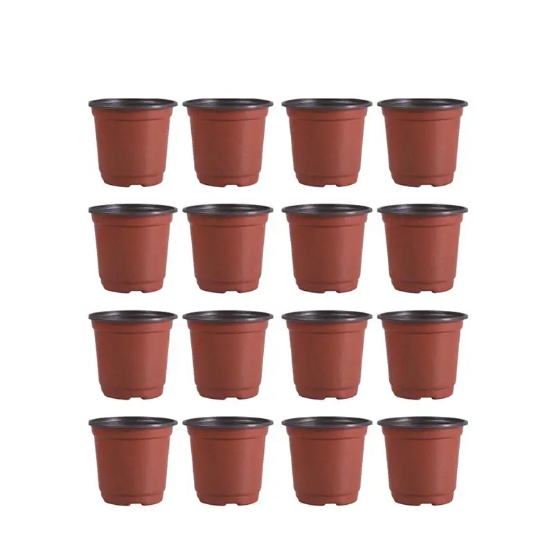 30-50-100PCS-Plastic-Flowerpot-Breathable-Garden-Plants-Flower-Pot ...