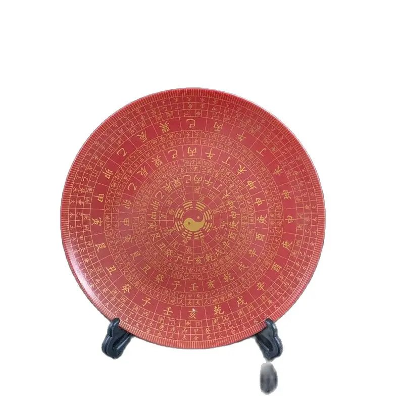 Chinese Old Porcelain Pastel Bagua Pattern Gold Plate|Statues ...