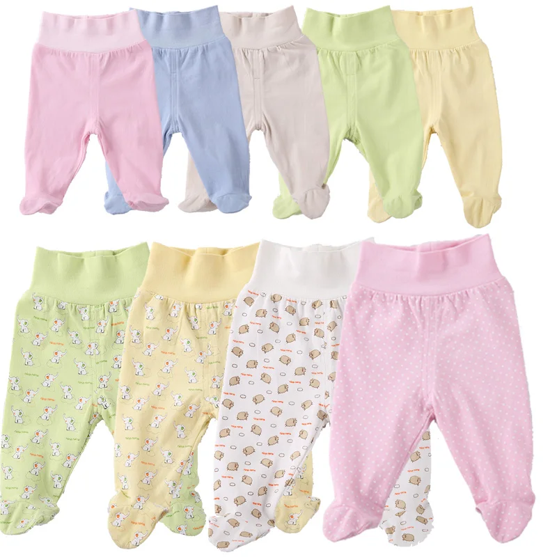 2/3 pieces newborn baby autumn clothing foot pants baby cotton high ...