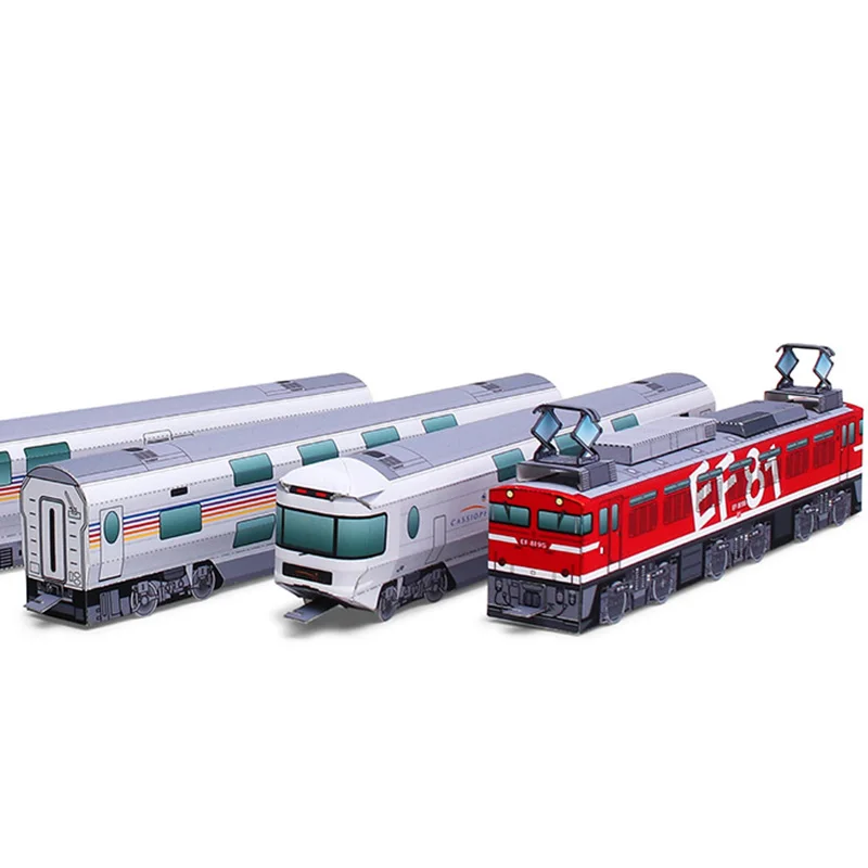 Japan Railway Electric Train Ef81 Mini Locomotives Origami Handmade 3d ...