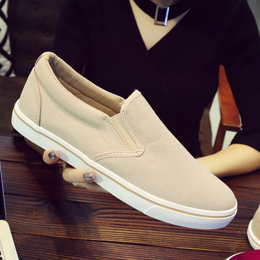 New Korean Canvas Shoes Men's Women's Work Shoes Black Summer ...