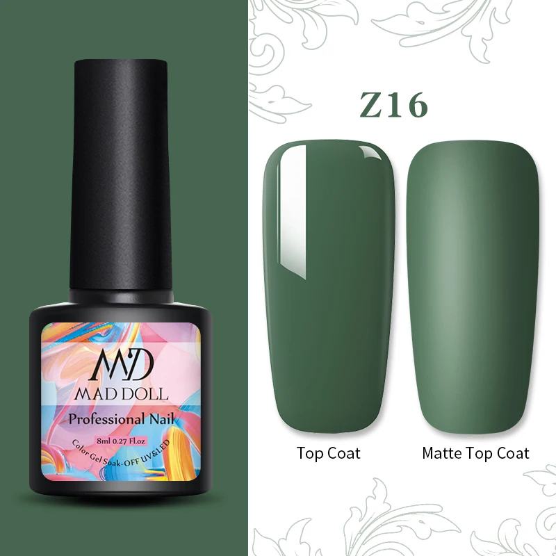 MAD DOLL 1 бутылка 8 мл осенне-зимняя серия Гель-лак для ногтей красный ...