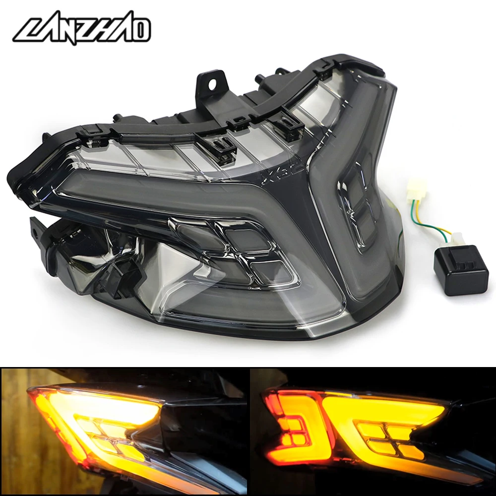 Motorcycle Integrated Led Tail Light Turn Signal Indicator Programmable ...