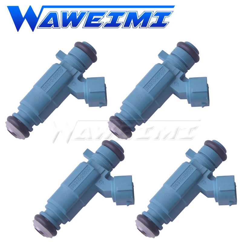 WAWEIMI 4 piezas de inyector de combustible OE 35310 26600 para Hyundai ELANTRA IX25 VENGA 10 ...