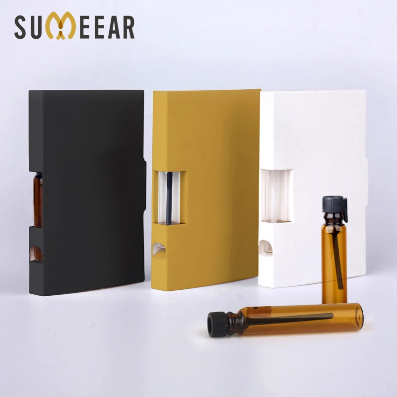 100pcs/lot 1ml 2ml Perfume Bottle Paper Card Packaging Refillable ...