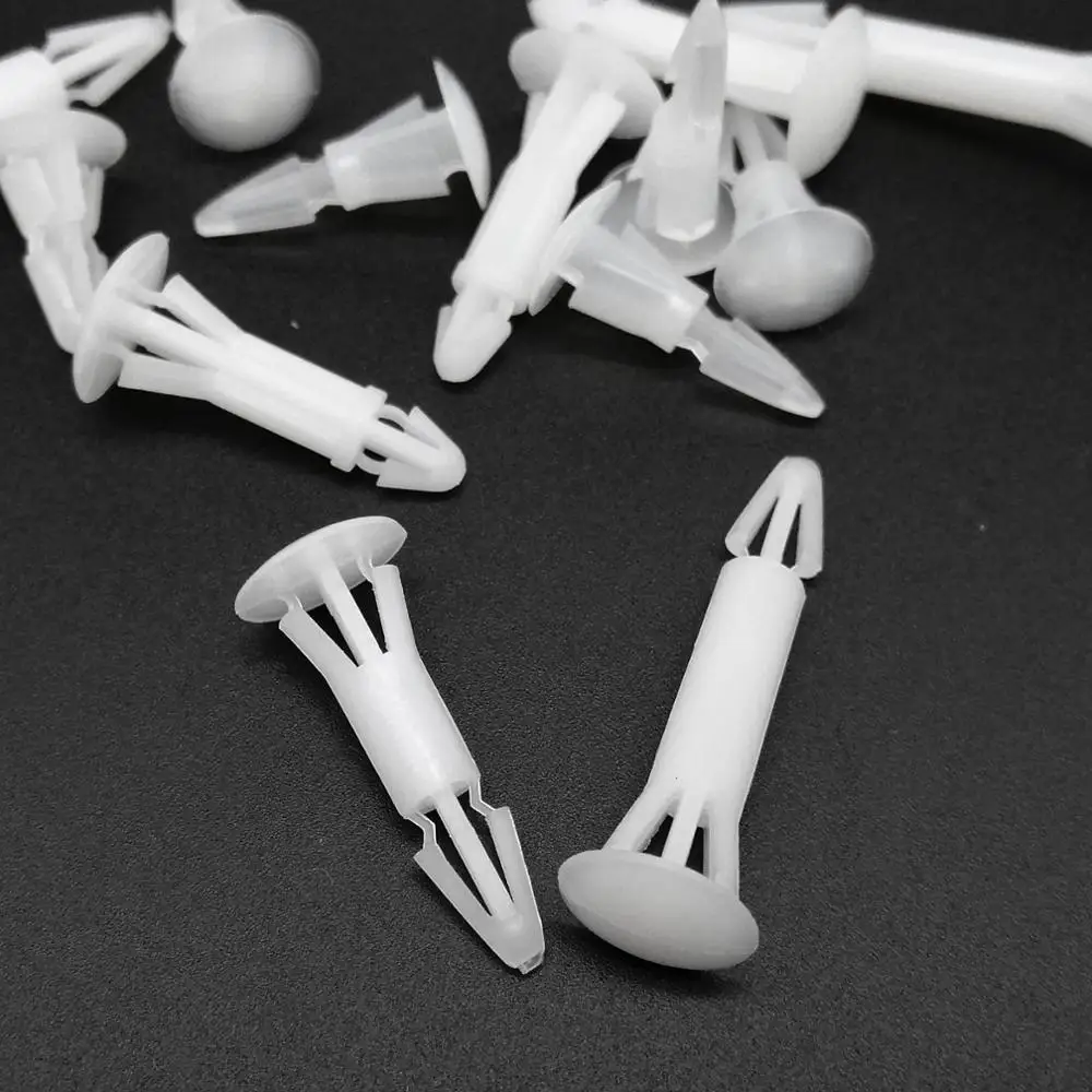 100pcs 나일론 플라스틱 Standoff 스페이서 리벳 나사 역방향 푸시 클립 고정 지원 PCB 회로 보드 3 4 4.5 5 ...