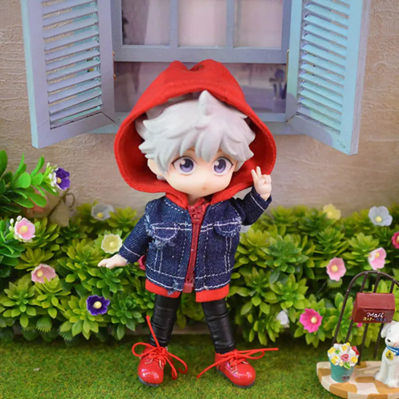 Molly ob11 gsc plain 1/12 bjd doll can wear a ragged cowboy coat doll ...