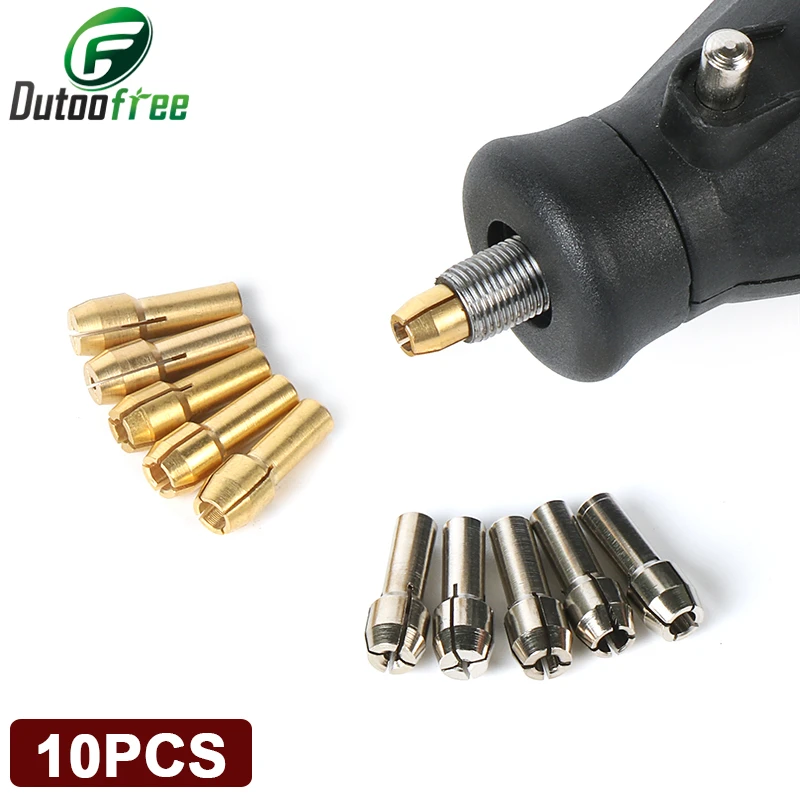 10pcs Dremel Mini Drill Chucks Drill Chuck Adapter Micro Collet Chuck ...