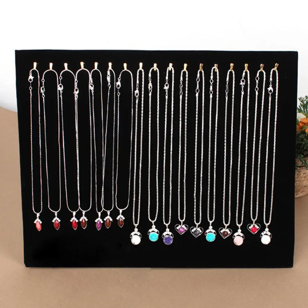Black-17-Hooks-Jewelry-Display-Stand-Necklace-Holder-Jewelry-Organizer ...