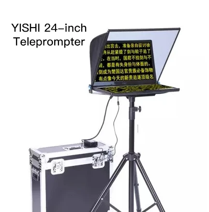 YISHI New 24 Inch Folding Portable Teleprompter for Micro class Session ...