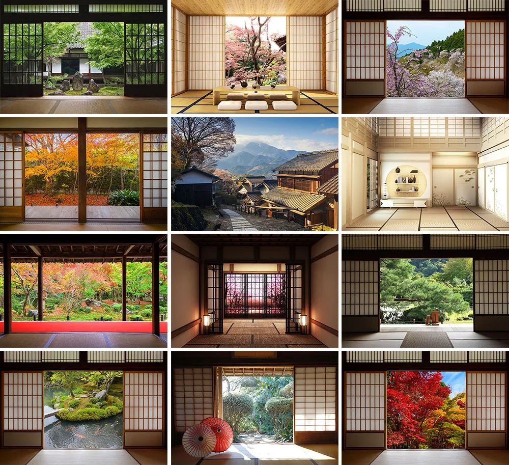 Living-Room-Japanese-Style-Backdrop-House-Window-Interior-Portrait ...