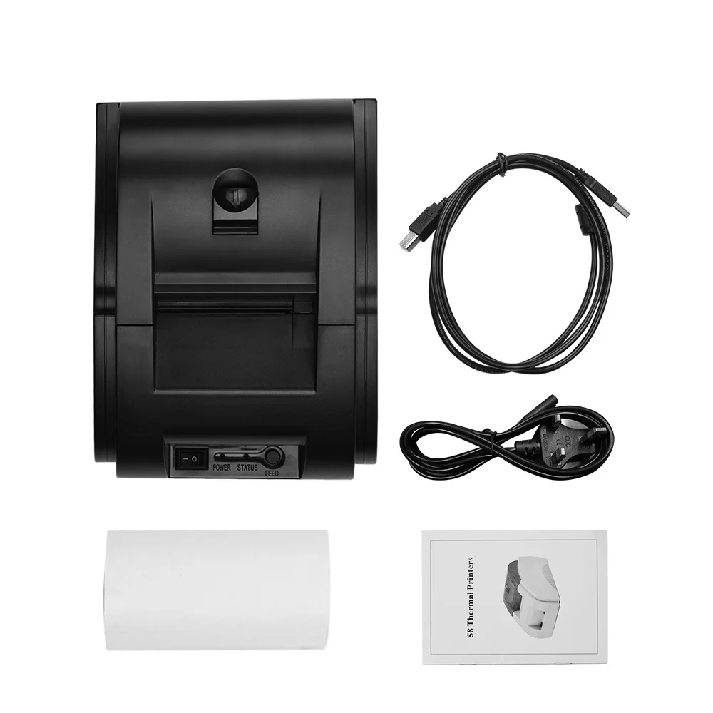 58mm USB Direct Thermal Receipt Printer Bill Clear Printing Compatible ...