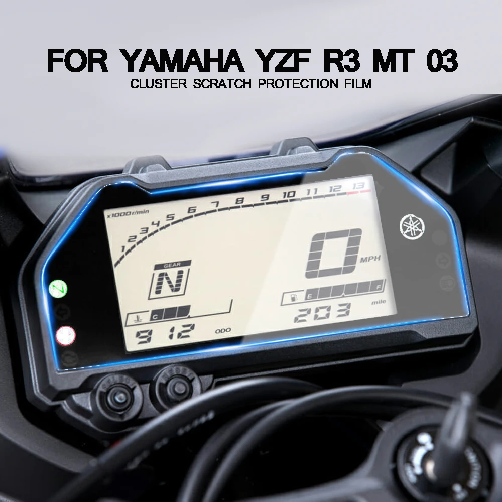 For-Yamaha-YZF-R3-MT-03-Motorcycle-cluster-scratch-protection-film ...