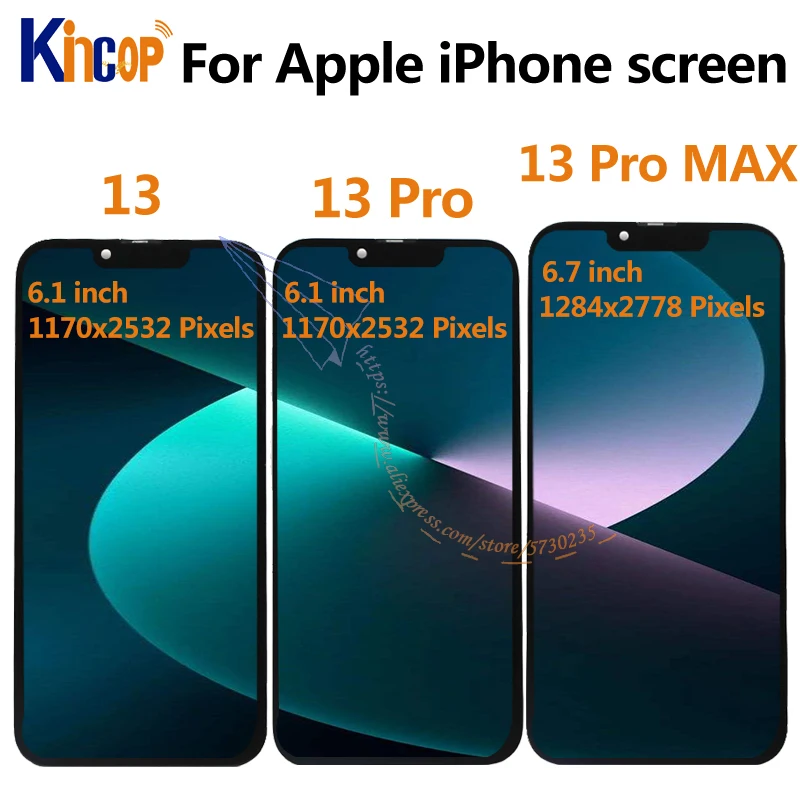 Original para o iphone 13 pro max display lcd para o iphone 13 a2633 ...