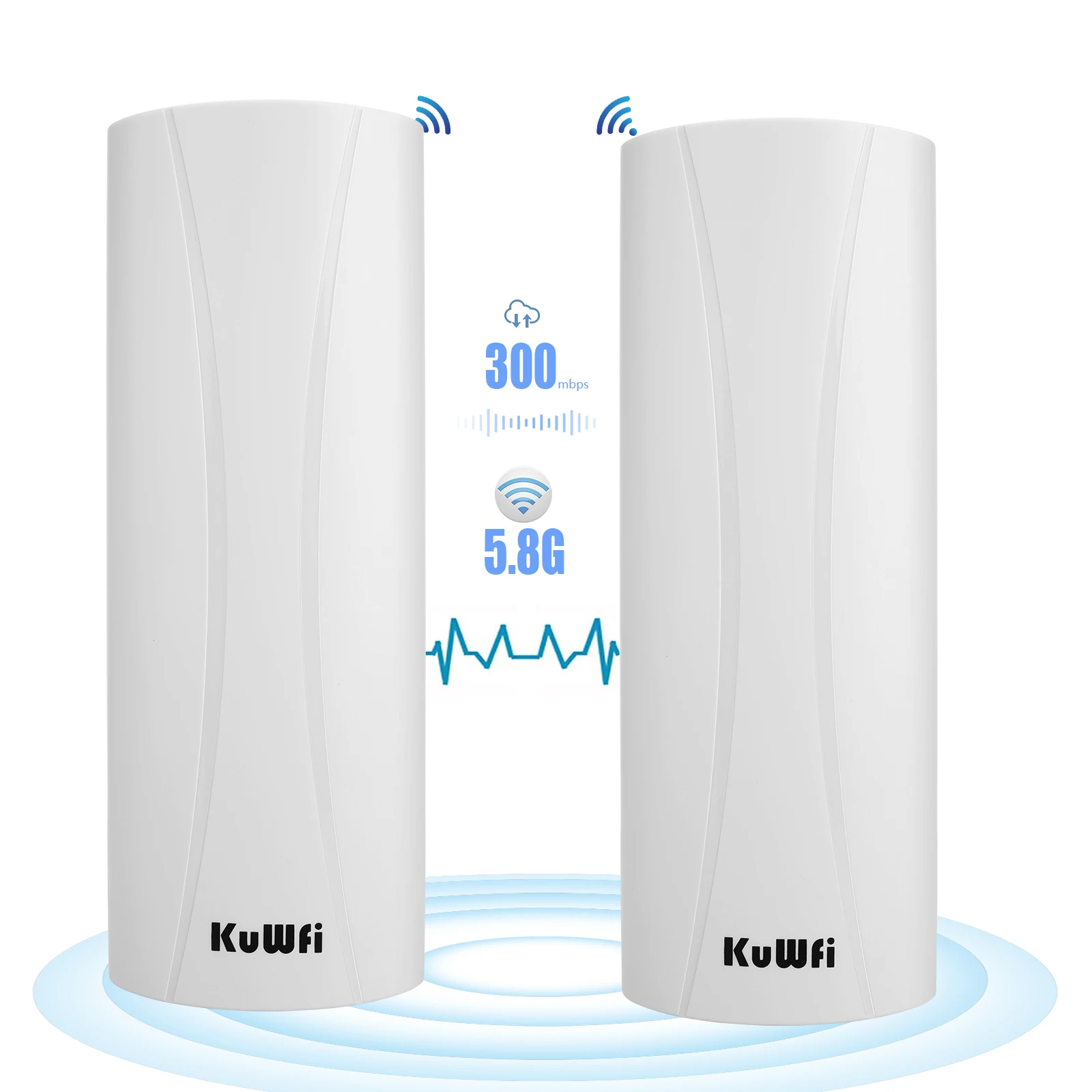 KuWFI 5G CPE Router 4G/5G SIM Card WiFi-6 Router System Dual-Band NSA ...