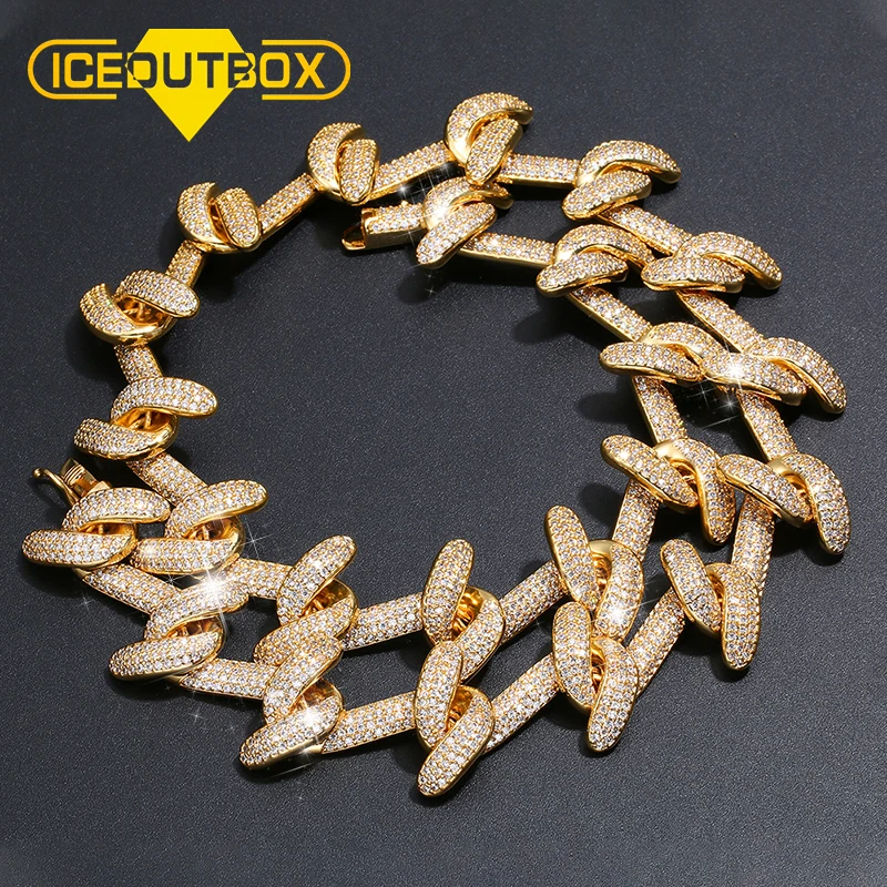 20mm Wide Personality Iced Out Link Chains New Design Hip Hop Cz Bling ...