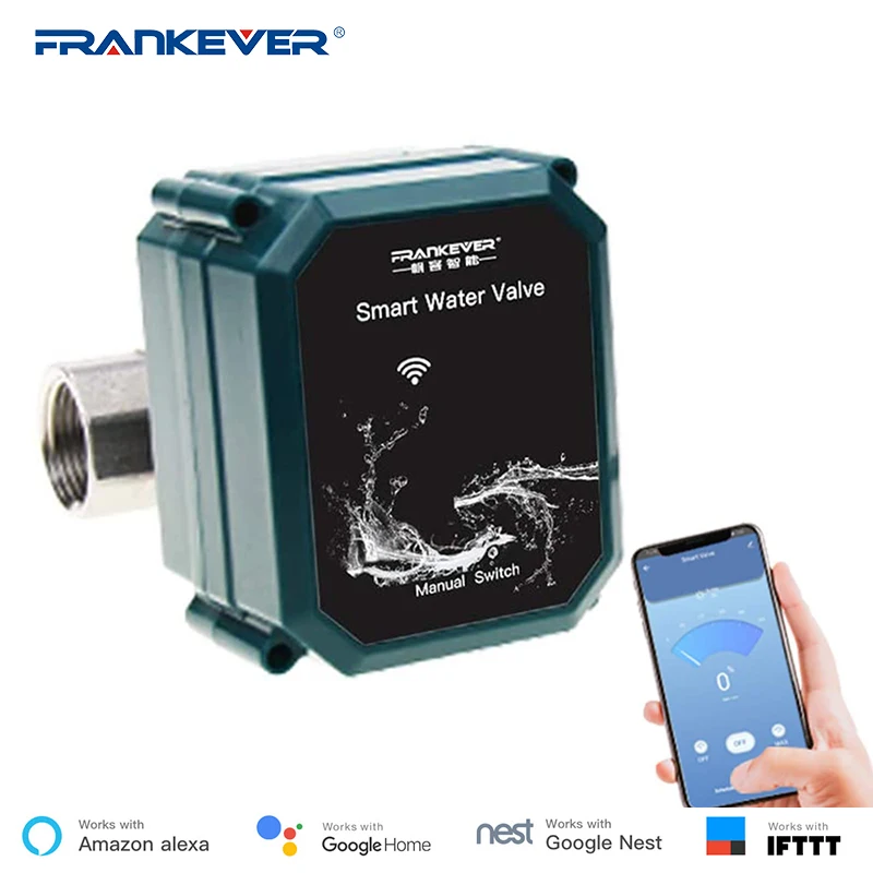 Frankever Smart Water Valve Wireless Remote Control Timing Zigbee Wifi ...