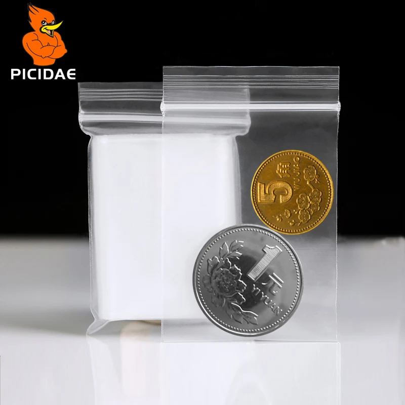 Clear Mini Miniature Zip Lock Grip Plastic Packaging Bag Food Candy ...