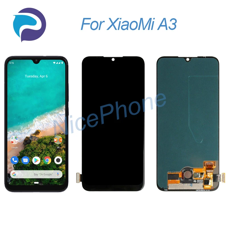 for XiaoMi Mi A3 LCD Display Touch Screen Digitizer Replacement 6.09 ...