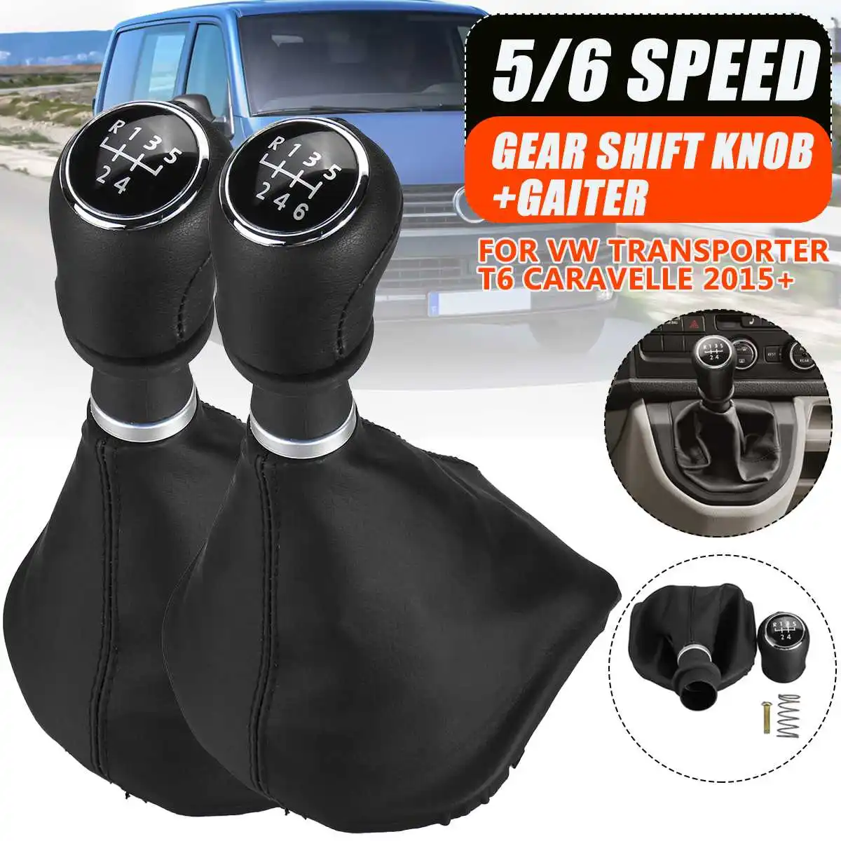 For-VW-Transporter-Multivan-Caravelle-T6-2015-2020-5-6-Speed-Stick-Gear ...