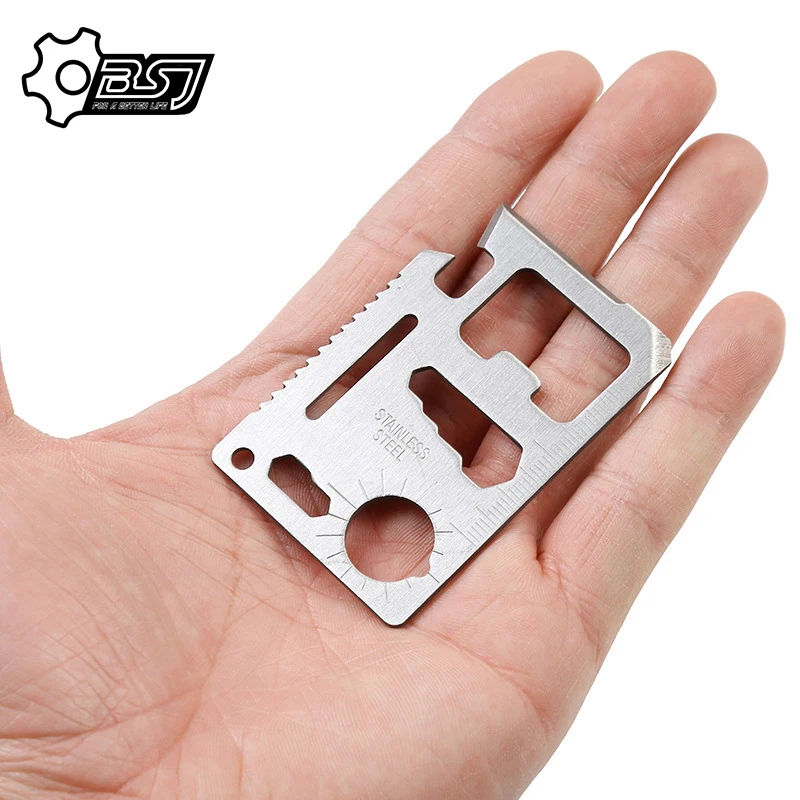 11 In 1 Outdoor Multifunction Credit Card Knife Survival Camping ...