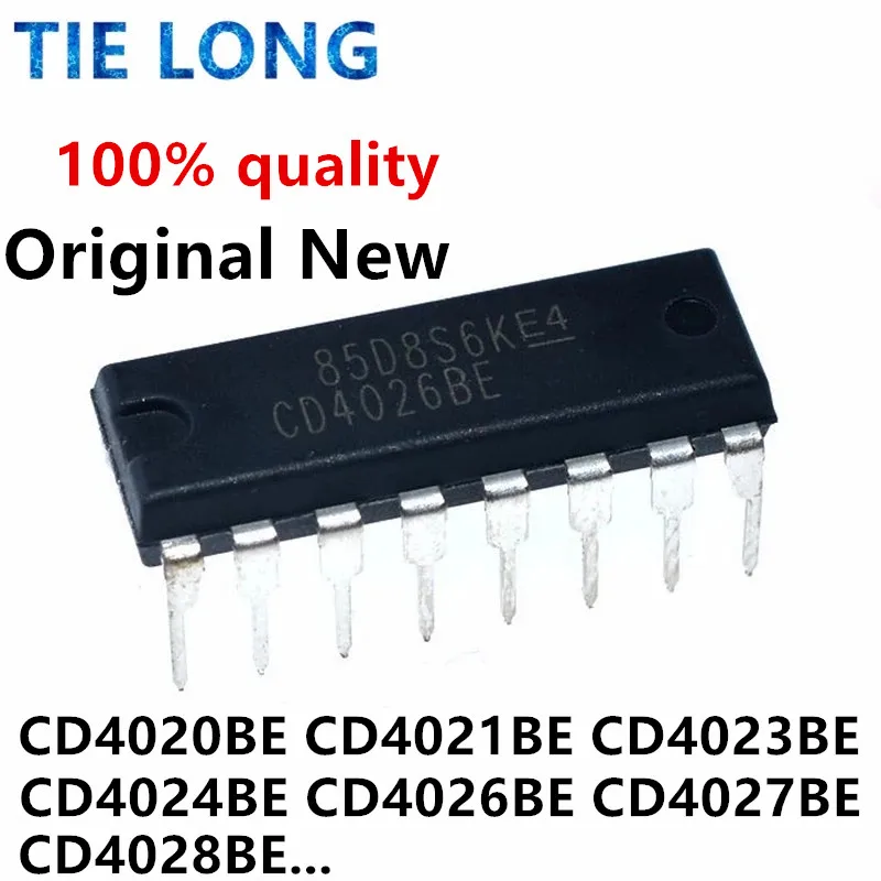 10PCS CD4026BE DIP CD4026 HEF4026BP DIP-16 CD4020BE CD4021BE CD4023BE ...