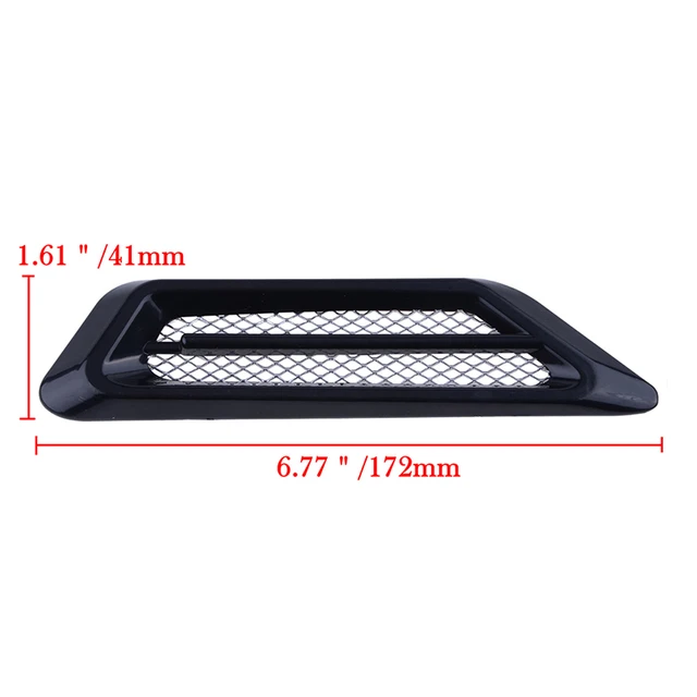 Car Exterior Air Intake Flow Side Fender Vent Wing Cover Trim Tuning ...