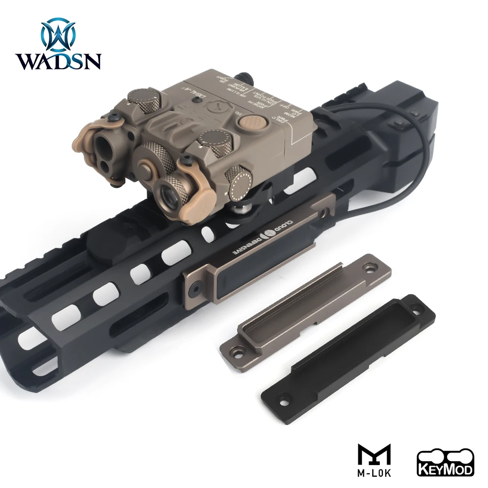 WADSN Tactical MLOK Keymod Tape Switch Pocket for Flashlight DBAL A2 ...