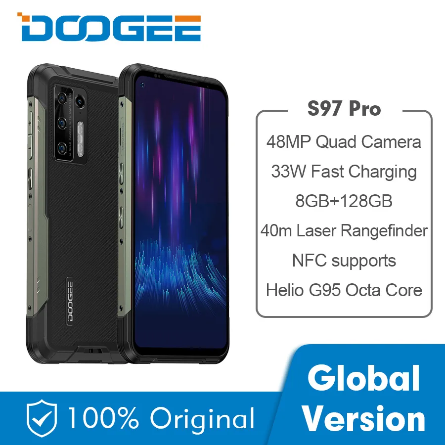 Doogee S97 Pro 8gb 128gb 8500mah Nfc Rugged Phone 40m Laser Rangefinder ...