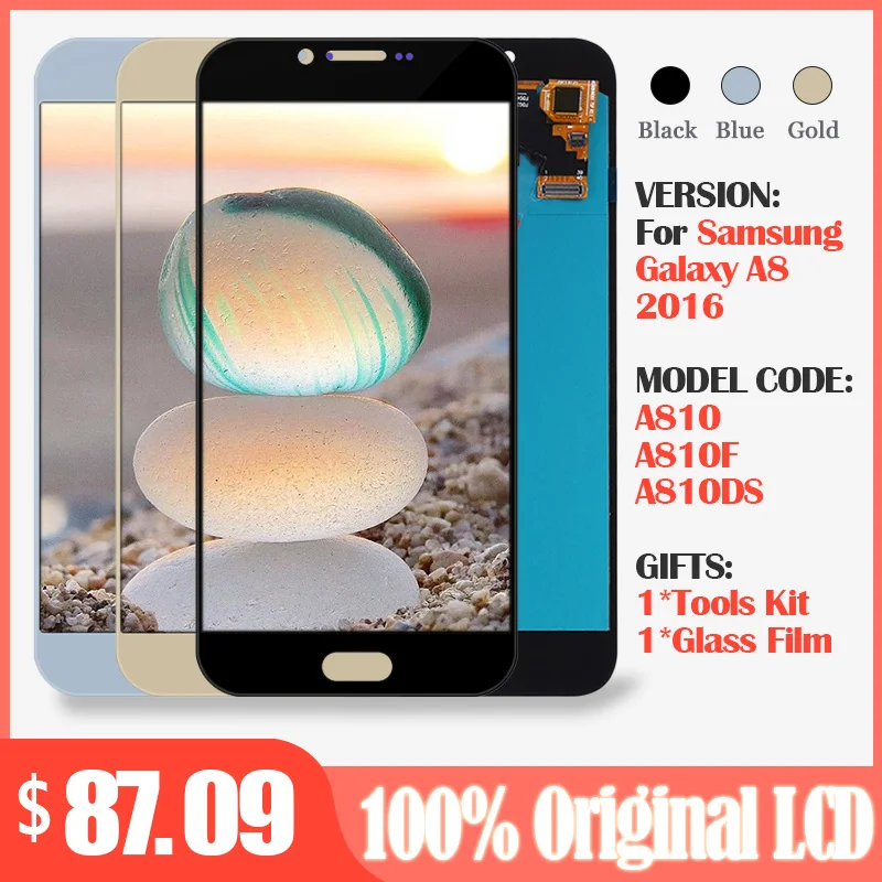 Original For Samsung Galaxy A8 2016 A810 Sm-a810f Display Lcd Screen ...