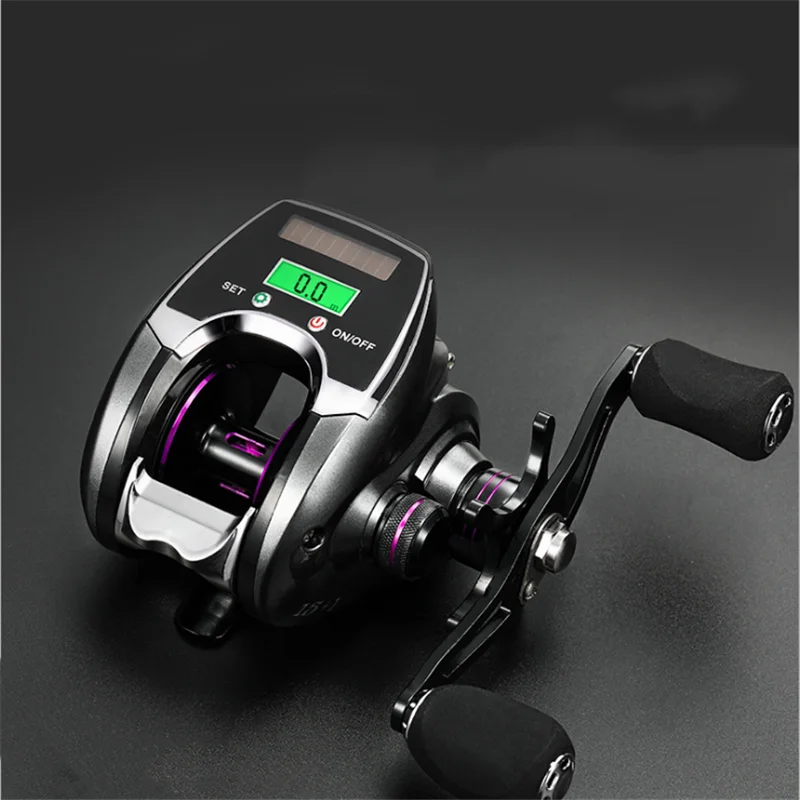 Electronic Fishing Reel Counter Digital Display Baitcasting Reel 8.0:1 ...