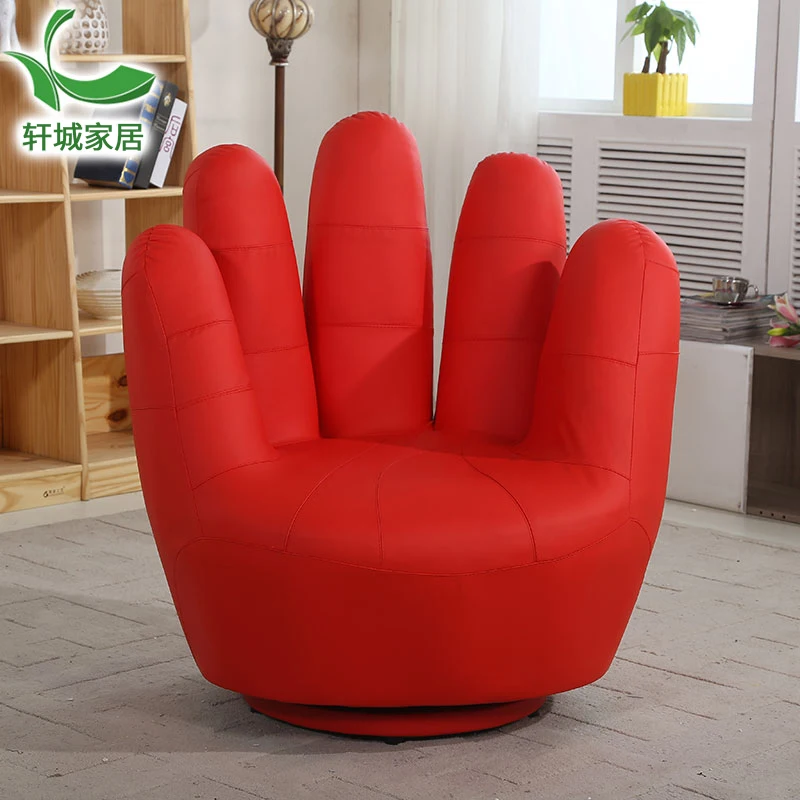 Palm Sofa Five Fingers Lazy Sofa Single Creative Leather Finger Sofa ...