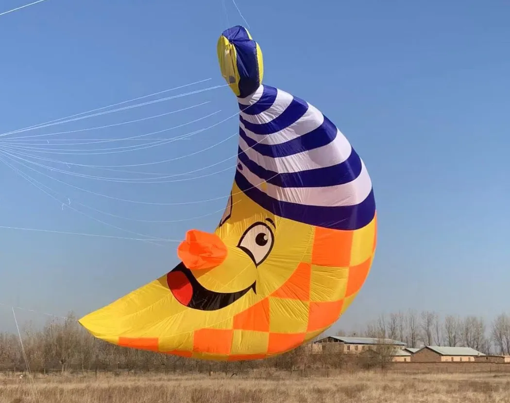 Soft kite multicolor fabric splicing pendant moon kite pendant kite ...