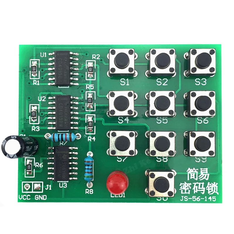Multi-purpose-simple-electronic-password-lock-kit-electronic-Key-code ...