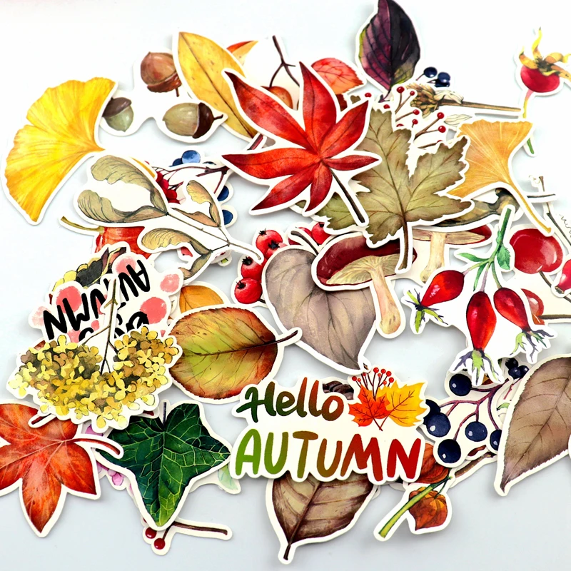 20 leaf resin mould inserts Autumn leaves decals Scrapbooking Craft ...