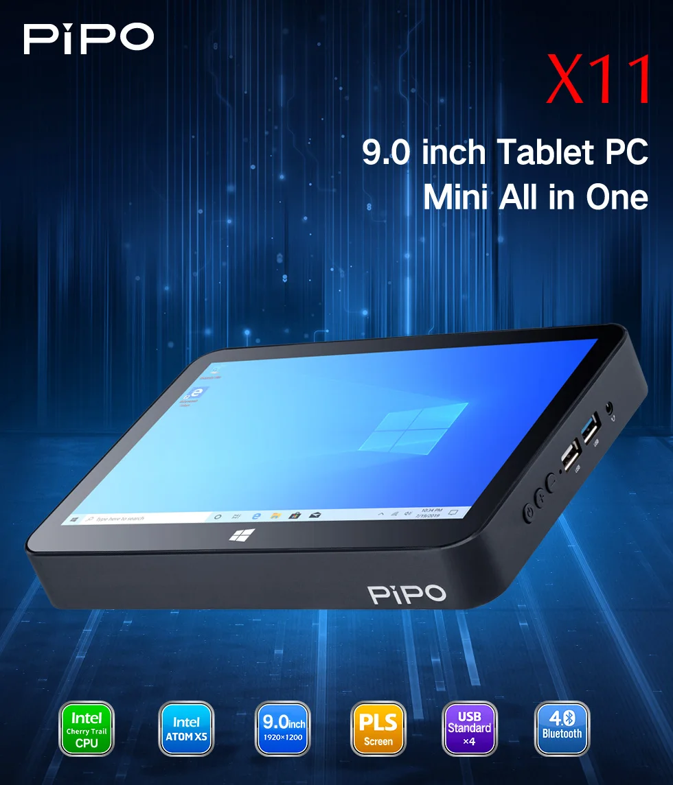 Pipo-X11-Mini-PC-Inter-N4020-Quad-Core-9-Inch-Touch-Screen-Windows10-OS ...