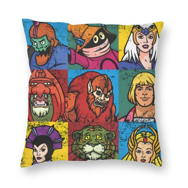 He-Man-And-Friends-Cushion-Cover-Masters-Of-Universe-Skeletor-Heman-80s ...