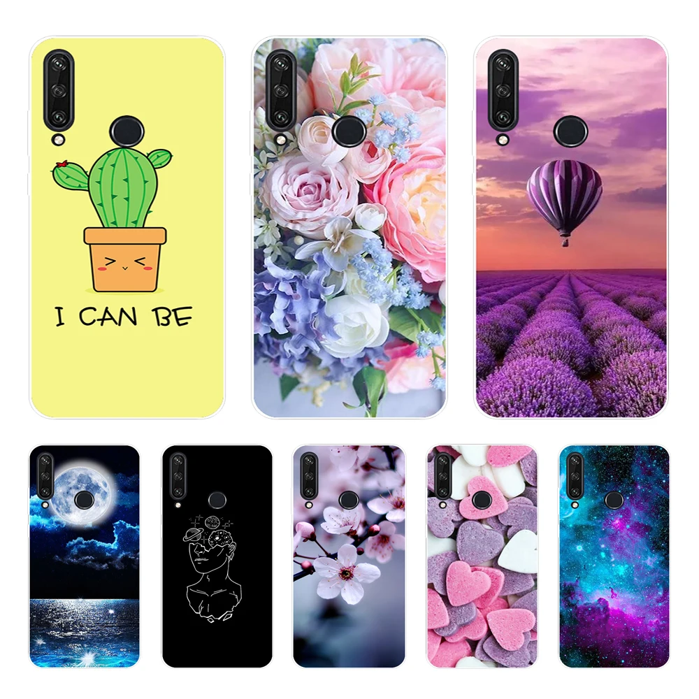 For-Huawei-Y8s-Y8p-Y6p-Y5p-Y7p-Case-Silicone-Wolf-Soft-TPU-Phone-Cover ...