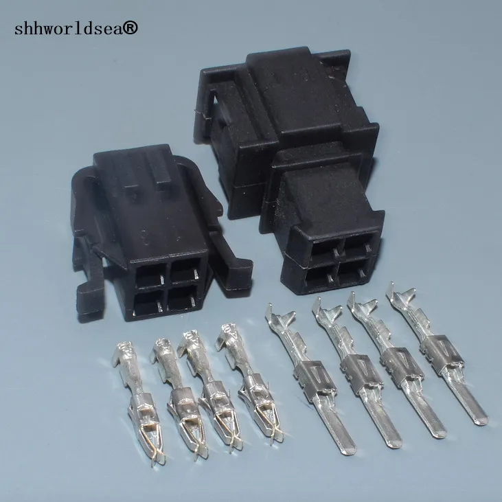 Shhworld VW 2.8mm 4p 자동 전기 하우징 플러그 와이어 하네스 케이블 커넥터, 191972722 191972732 ...