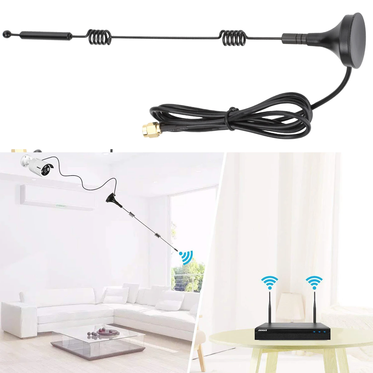 SOONHUA Omnidirectional Antenna Router Antennas 12DBi High Gain Dual ...