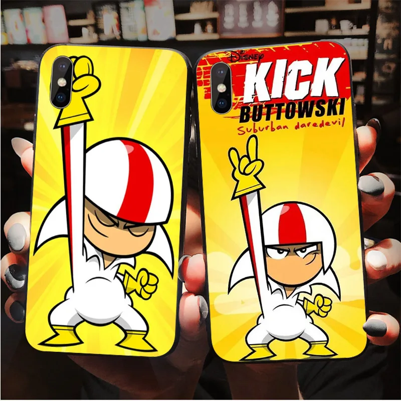 Engraçado dos desenhos animados kick buttowski macio tpu caso de ...